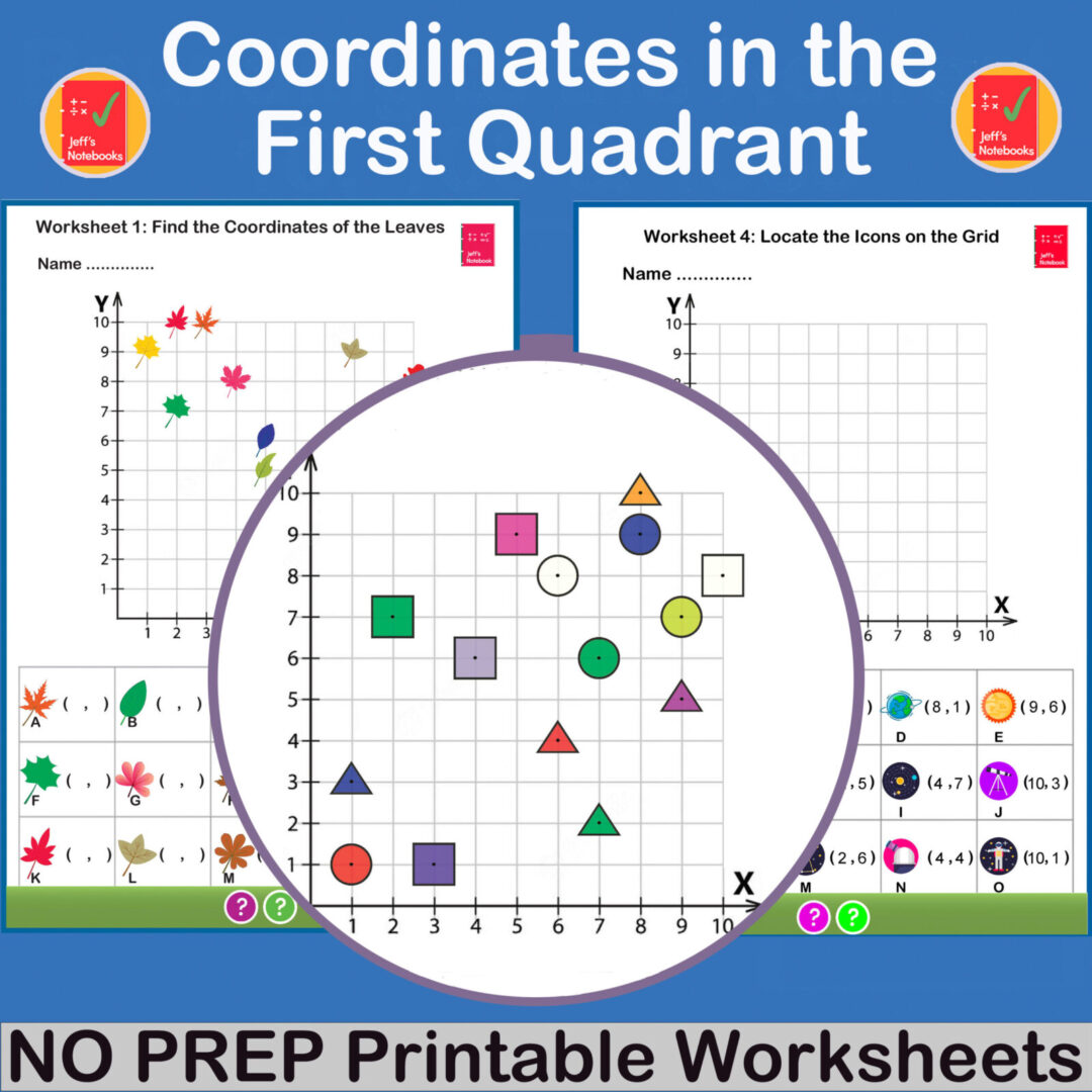 Plotting Coordinates in the First Quadrant – Year 5 Maths Worksheet ...